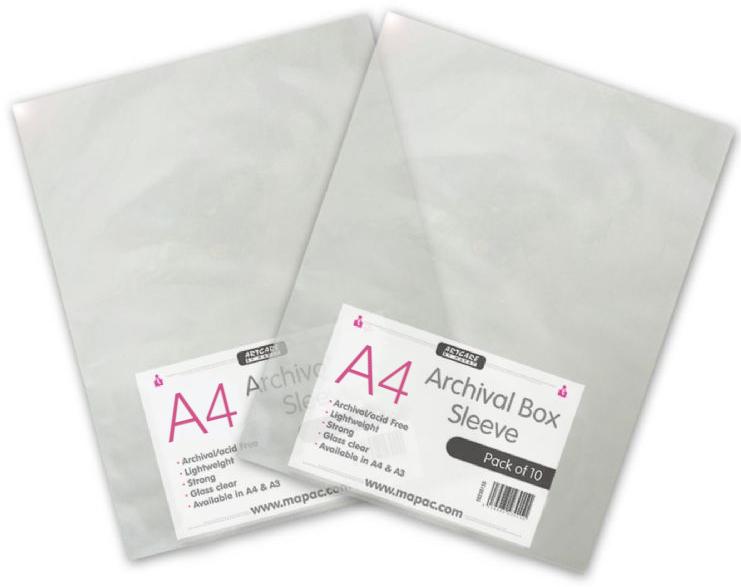 A4 Archival Box Pocket Sleeves - Pack of 10 | Arrowfile | The Archival ...