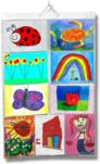 A4 Hanging Gallery Photo Picture Pockets - Holds 18 A4 Prints ...