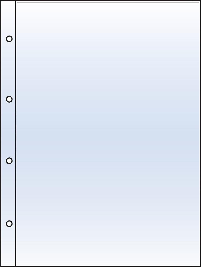 A4 Polyester 220x305mm 8x12" (1 Pocket) Top-Loading Archival Refill ...