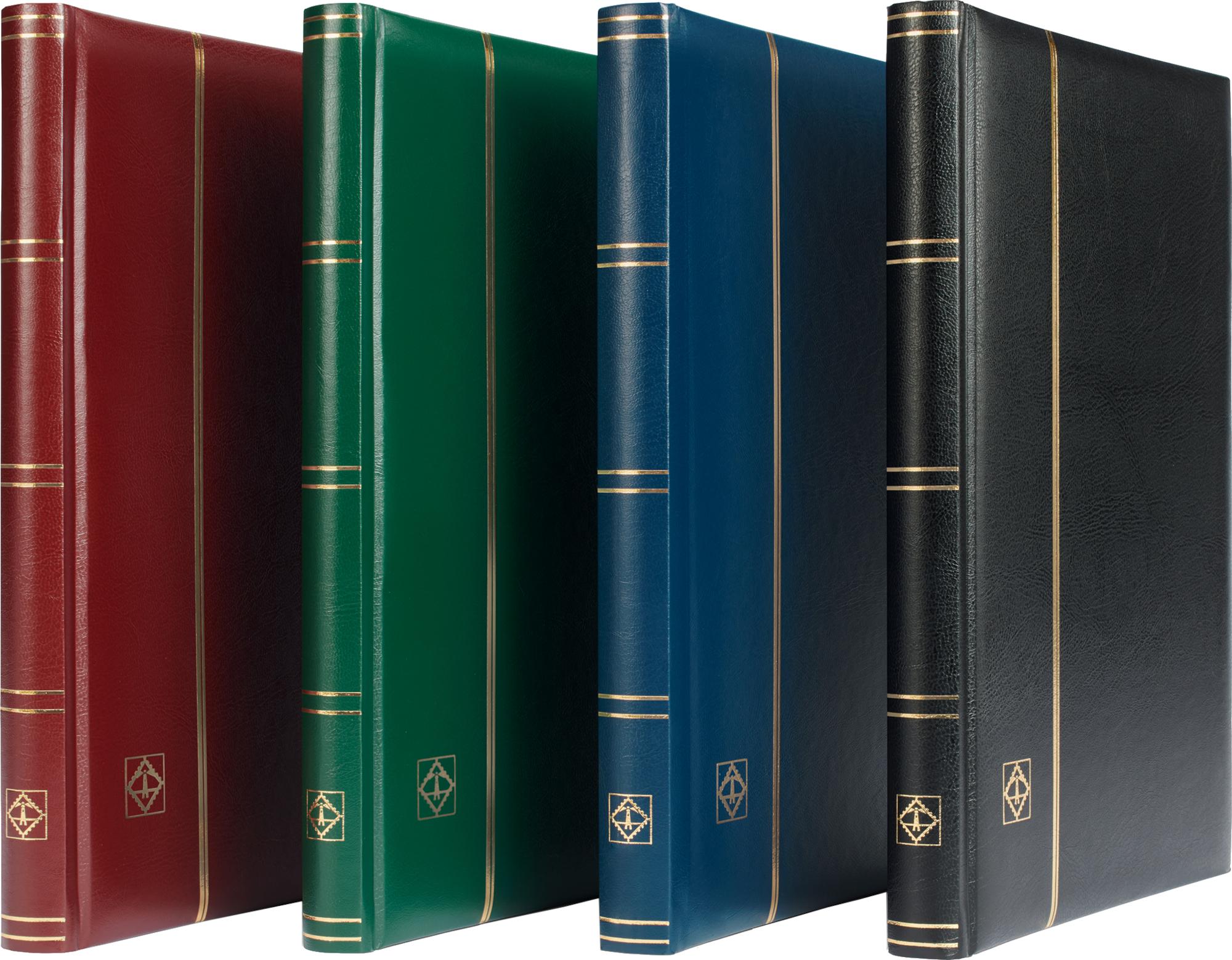 Comfort A4 Stamp Stockbook - 16 Black pages 32 Sides - Burgundy ...