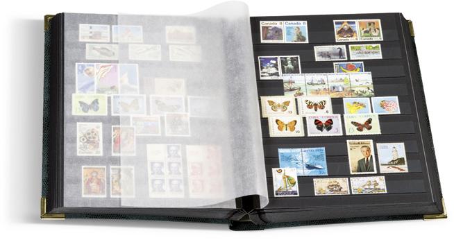 Comfort Deluxe A4 Stamp Stockbook - 32 Black Pages, 64 Sides - Green ...
