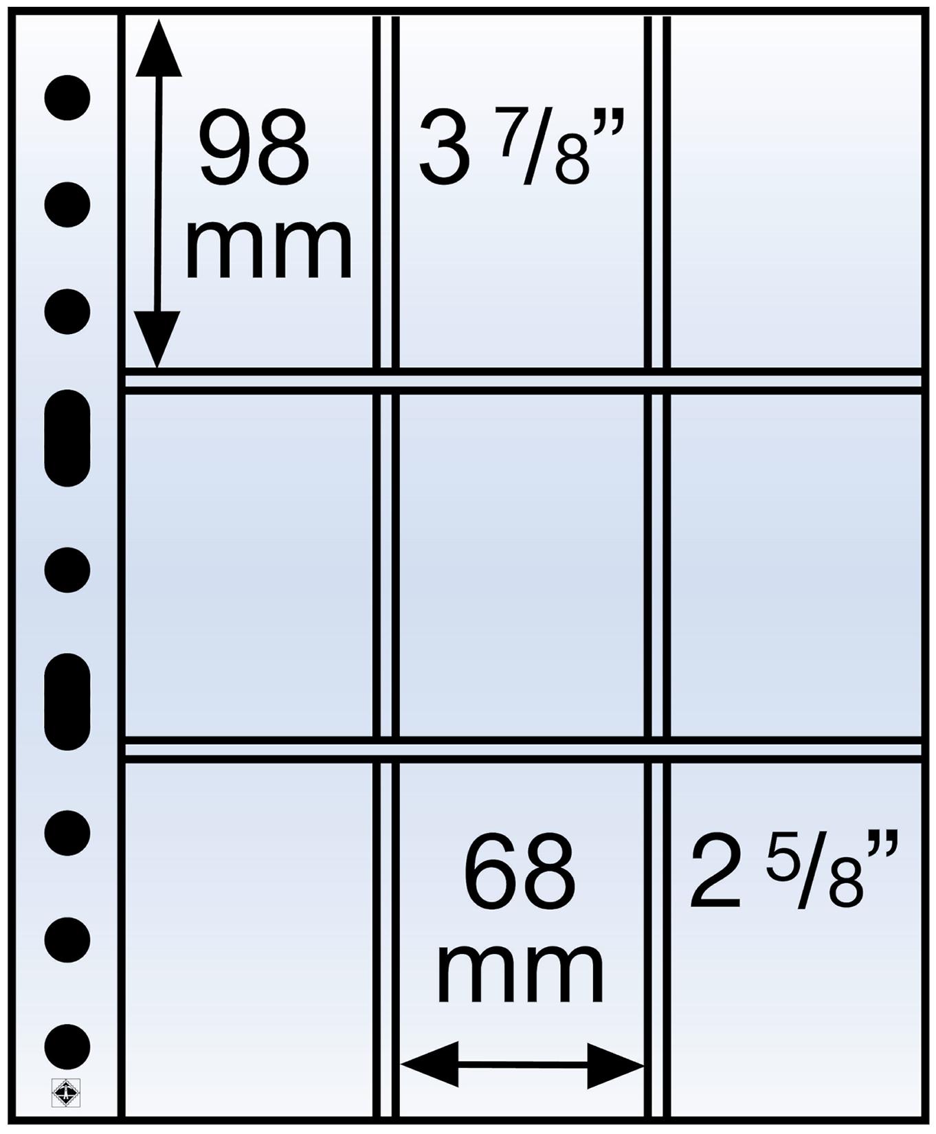 Grande Easy TCG Trading Card Refill Sheets (98x68mm) Pack of 10 ...