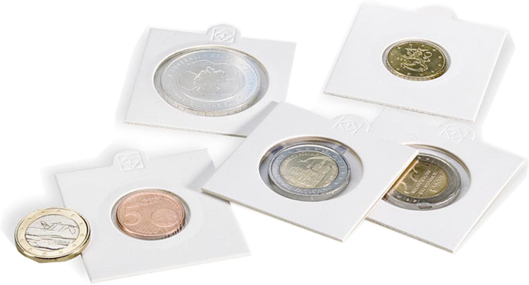 Matrix White Individual Self-Adhesive Coin Holders pack of 25 - up to ...
