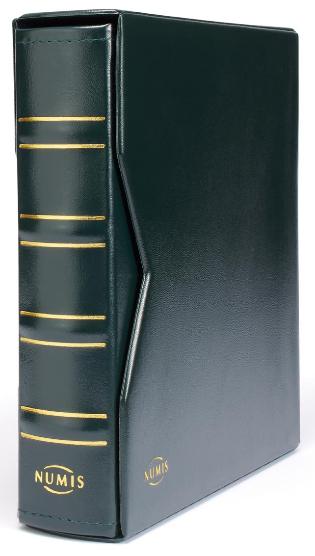 Numis Classic Coin Binder Album and Slipcase - Green - includes 5 ...